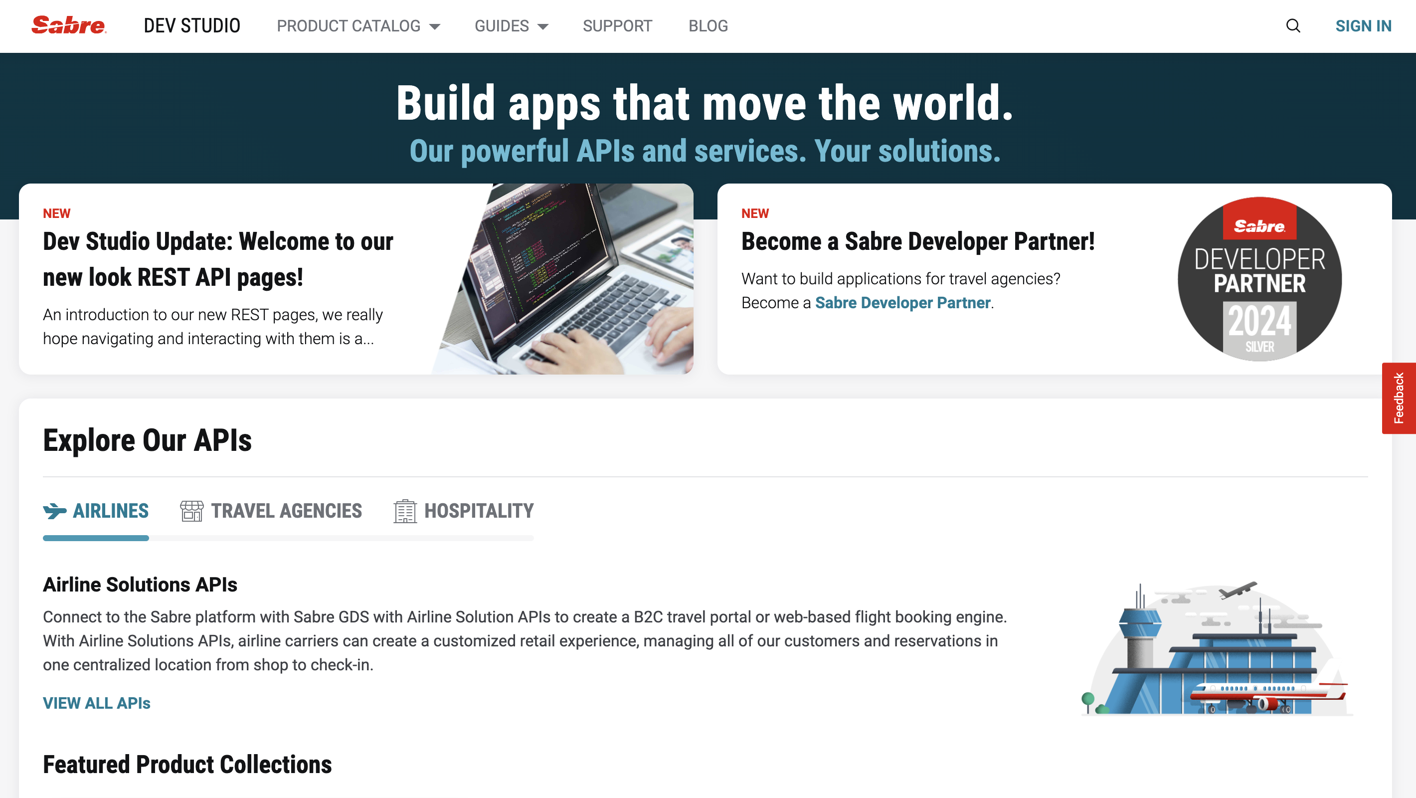 Sabre Dev Studio (2024) | DevPortal Awards